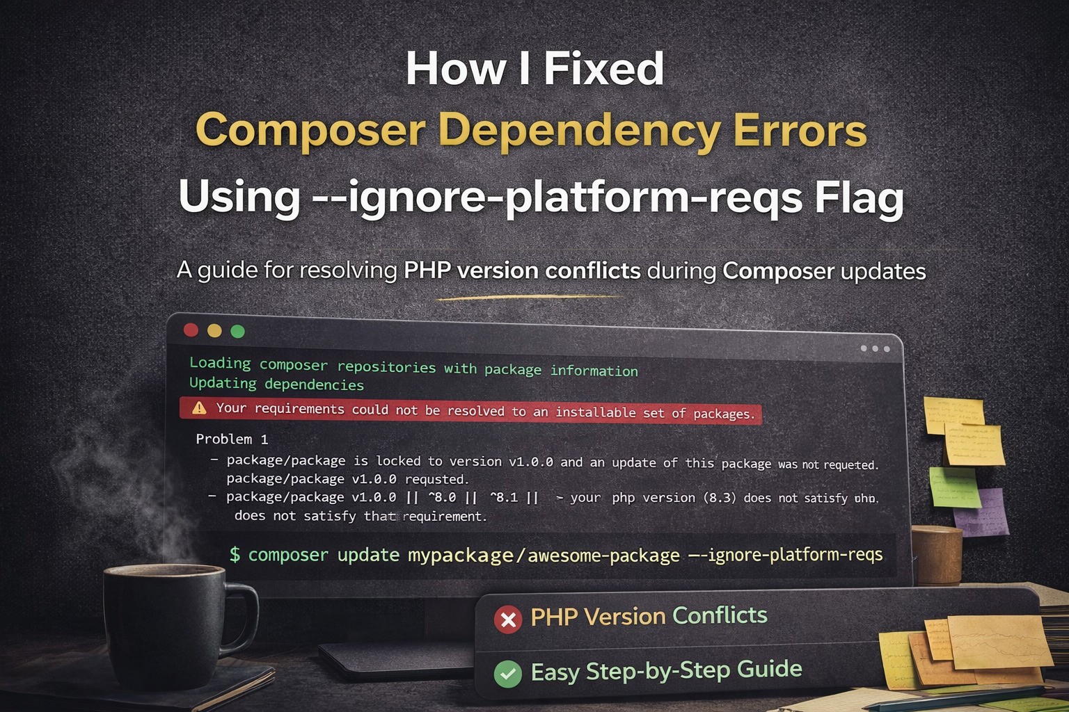 How to Fix Composer Dependency Errors - How7o